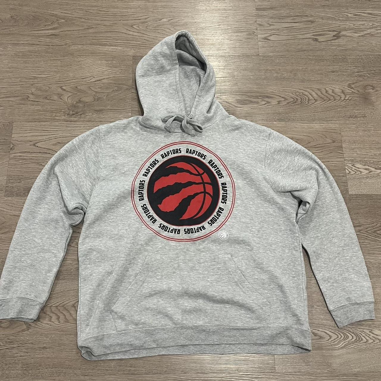 XL Grey Toronto Raptors Hoodie - Depop