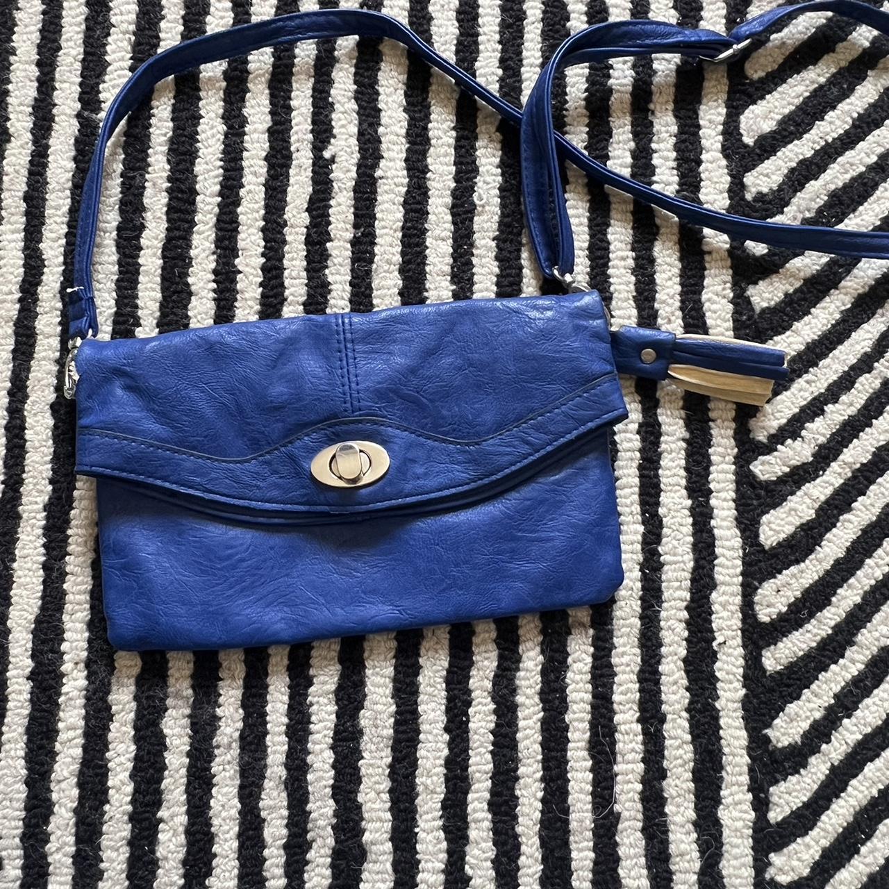 $10 Small Blue Purse Mildly distressed small blue... - Depop