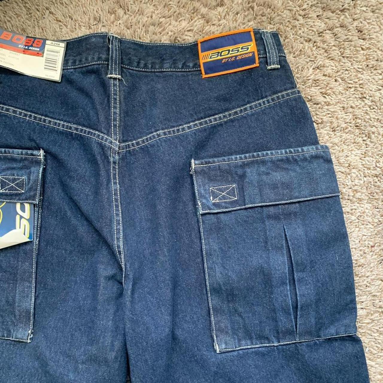Baggy jnco style jeans with super cool pockets on... - Depop