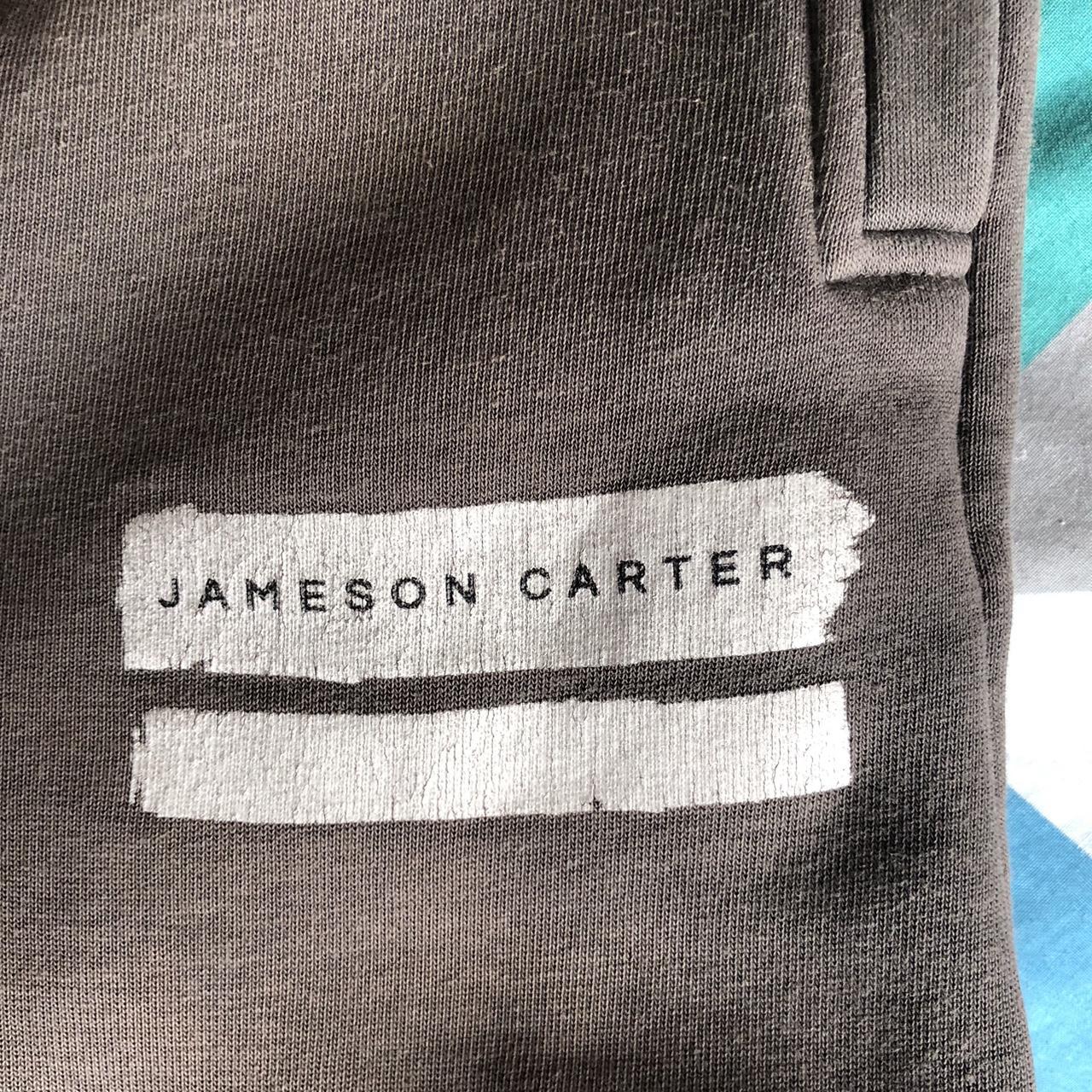 Jameson Carter Men's Grey and White Joggers-tracksuits | Depop