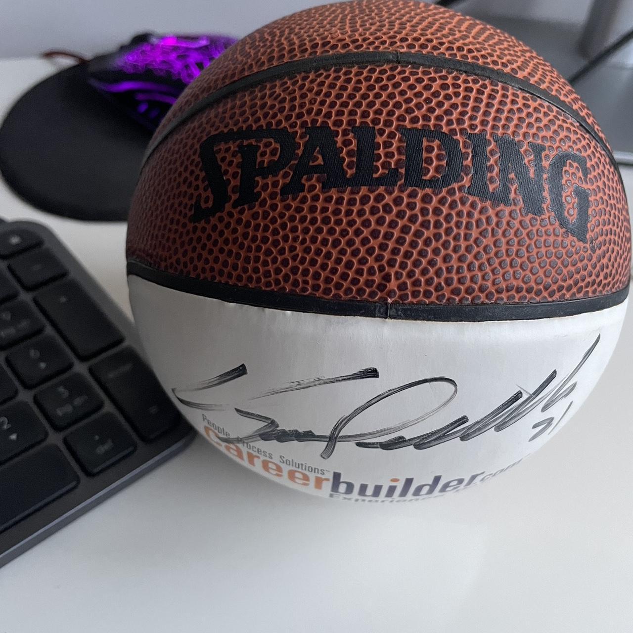 Dominique Wilkins signed Spalding mini ball, no... - Depop