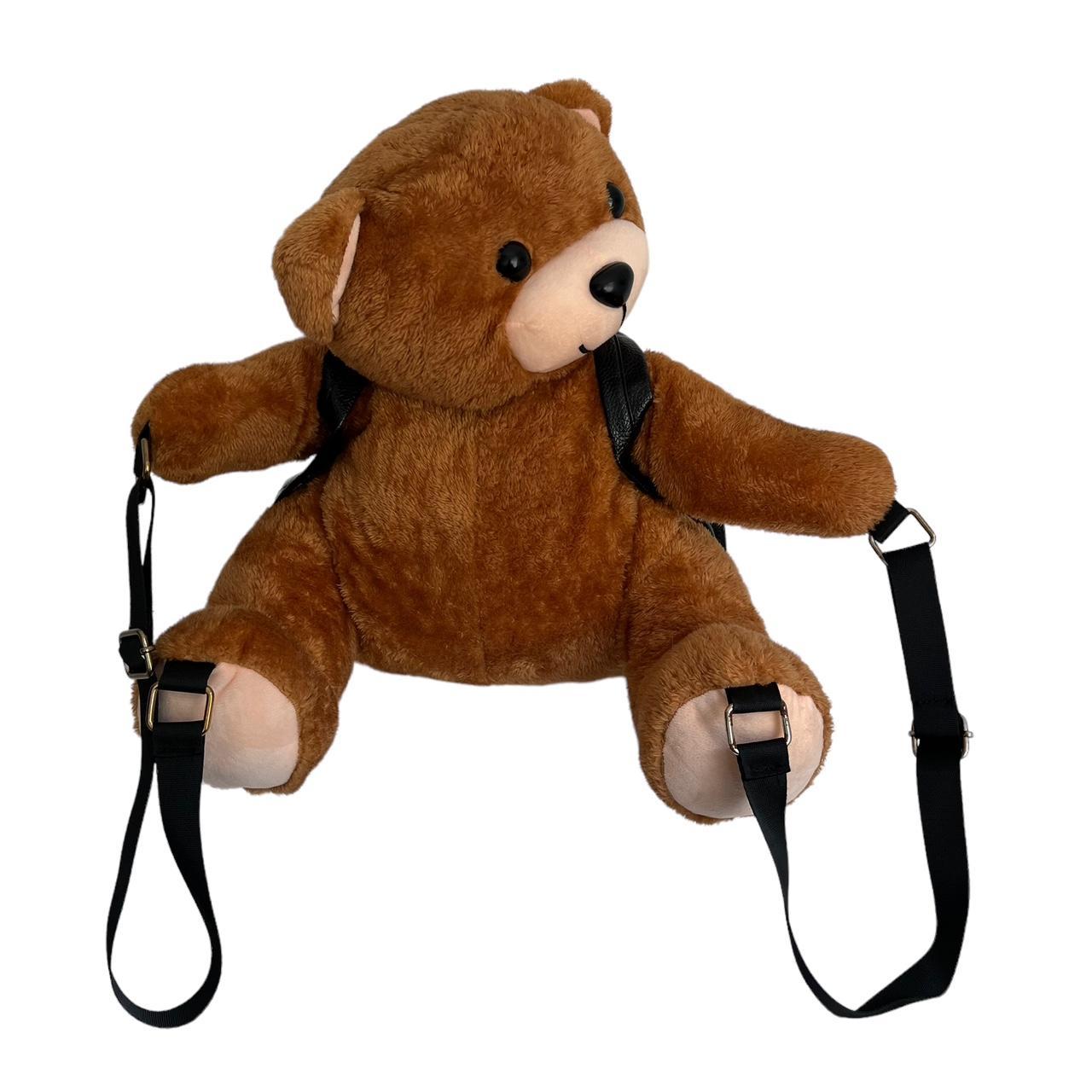 LARGE TEDDY BEAR PLUSH BACKPACK WEARING A RUCKSACK... - Depop