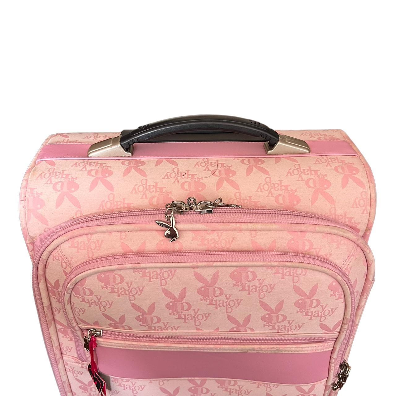 Vintage Playboy Monogram Suitcase Pink Y2K 00s... - Depop