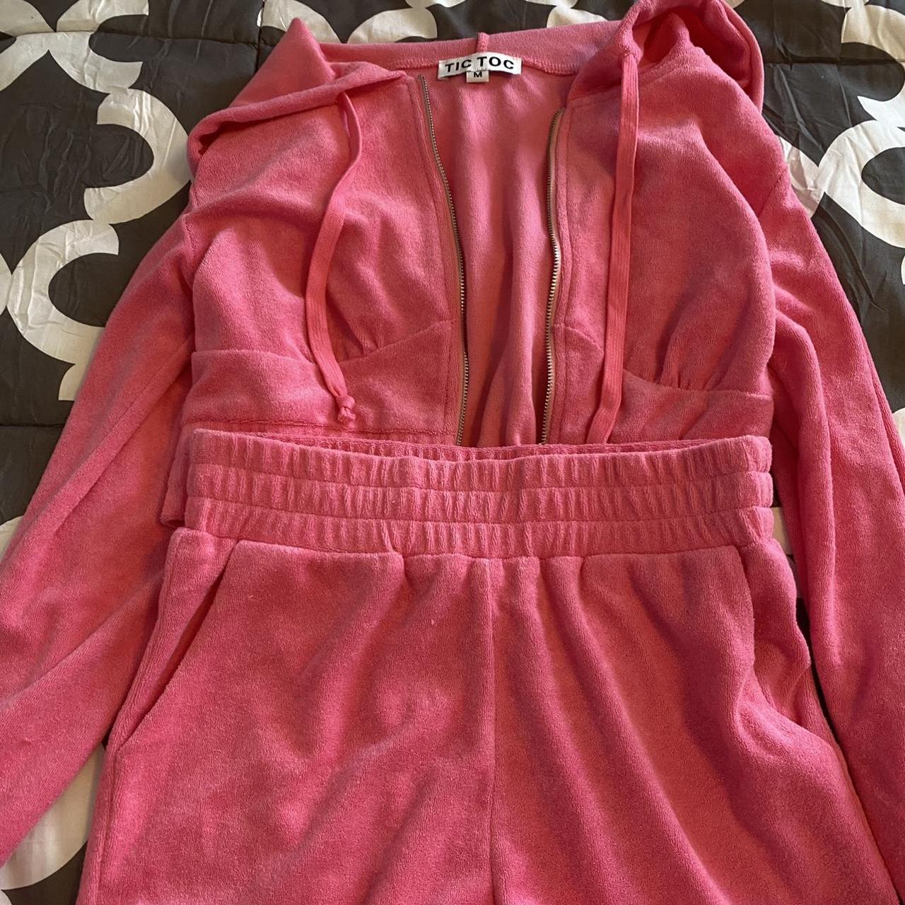 Tic Toc Hot Pink Terry Set ♡ ⇢ Perfect Condition Depop