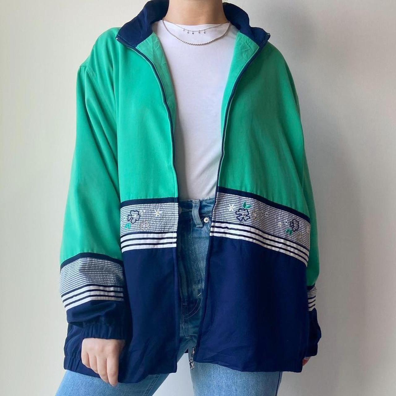 90s funky jacket Vintage / Bright / Lightweight /... - Depop