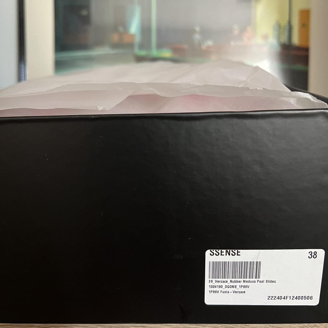 Versace Palazzo pool slides. Size 38. Worn once.... - Depop