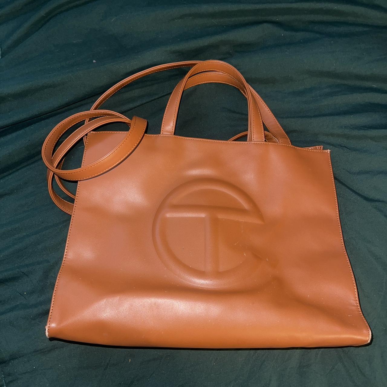 Medium Tan Telfar Bag. Originally $200 but selling... - Depop