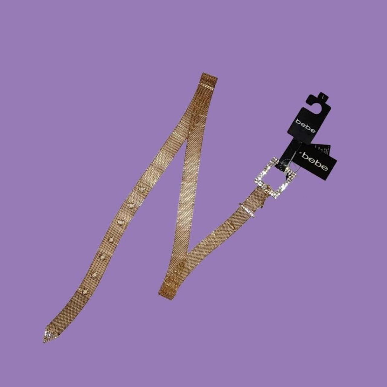 ☆Y2K Gold Bebe Belt☆ Material: 100% Metal Condition:... - Depop