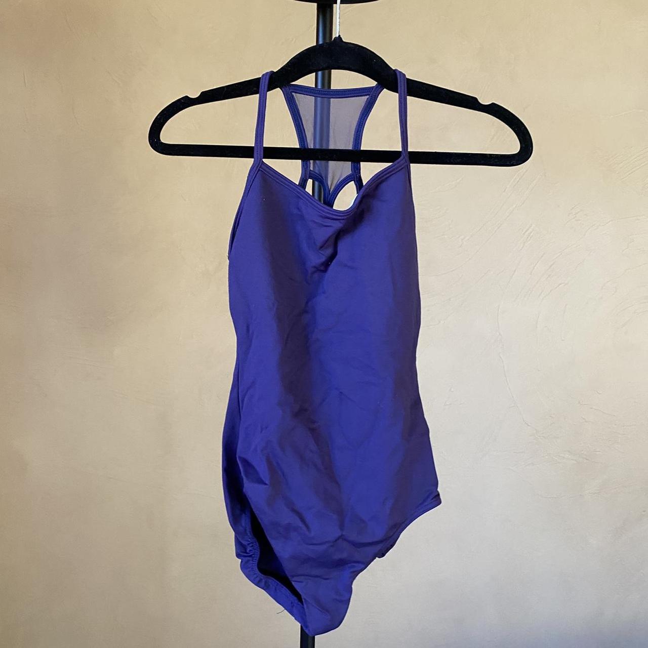 Dark purple ballet leotard mesh insert given to... - Depop