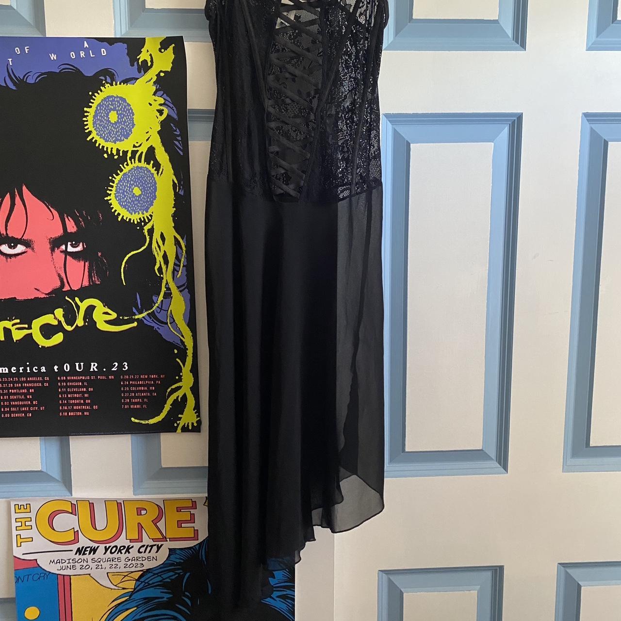 rampage size L slip dress so cute with the mesh and... - Depop