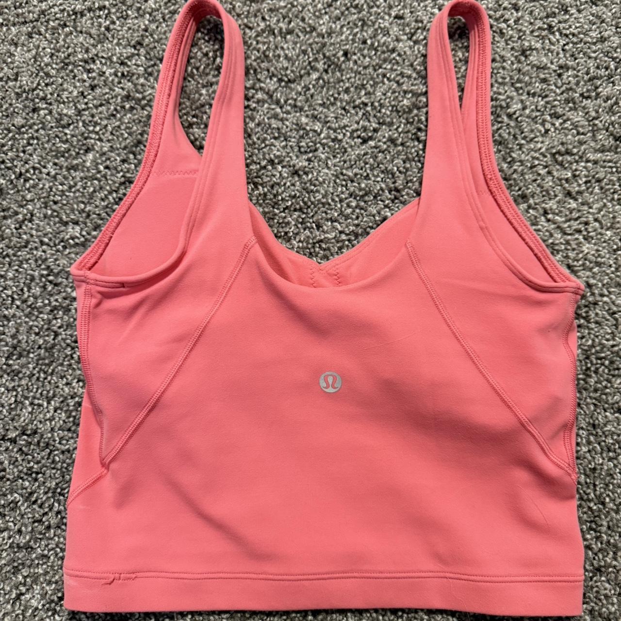 Lululemon guava pink align tank. Only worn a handful... | Depop