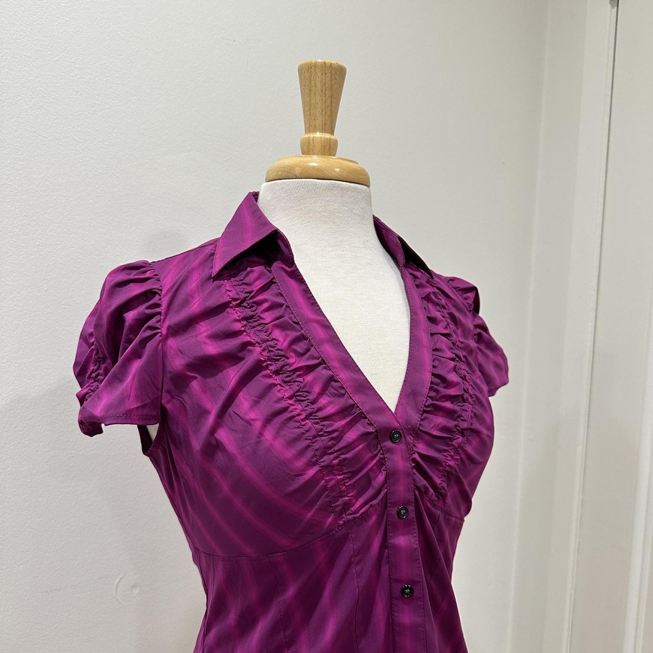 Super cool Y2K violet / magenta / hot pink short... - Depop