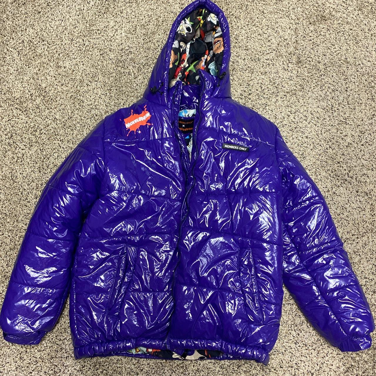 Members Only Men's Purple Coat | Depop