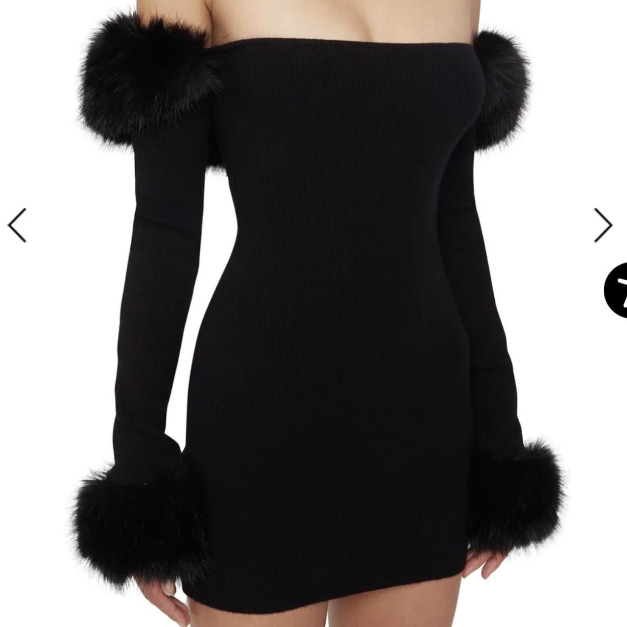 Danielle Guizio Women's Black Dress | Depop