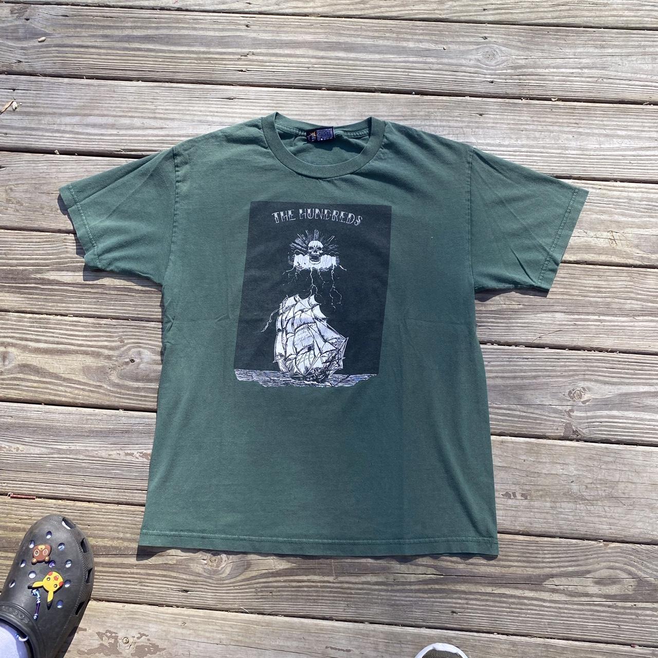 The Hundreds Men's Green and Black T-shirt | Depop