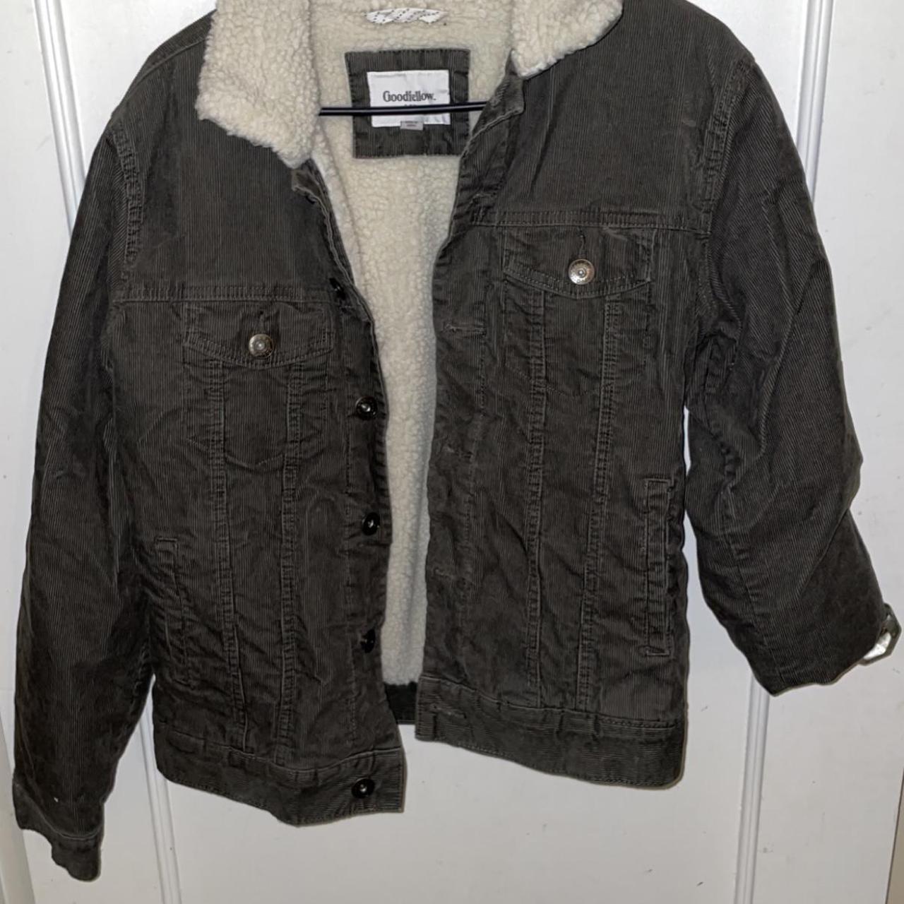 Goodfellow Corduroy Trucker Jacket Fleece Lined,... - Depop