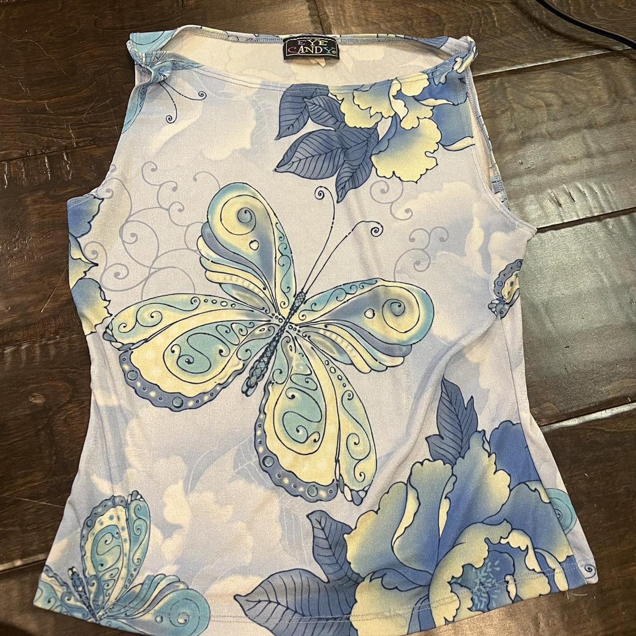 cute eye candy tank fits S-M last pic is reference... - Depop