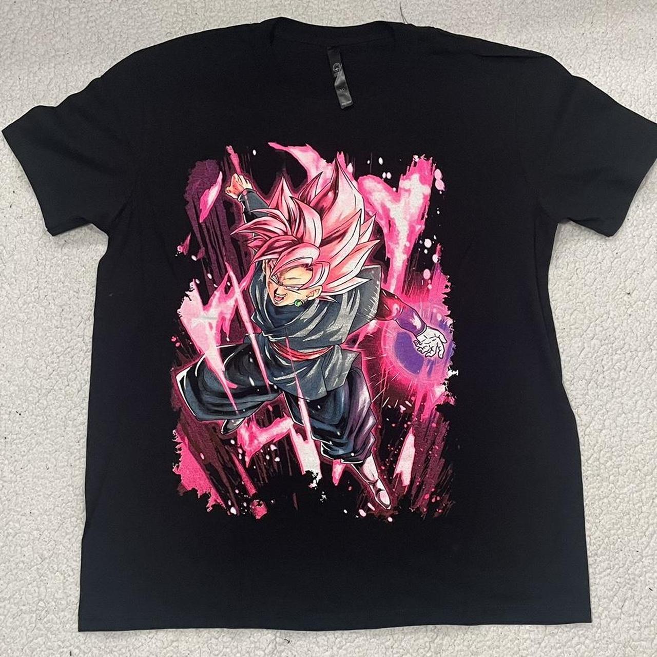 New Dragon Ball Z pink Goku black glow in the dark... | Depop