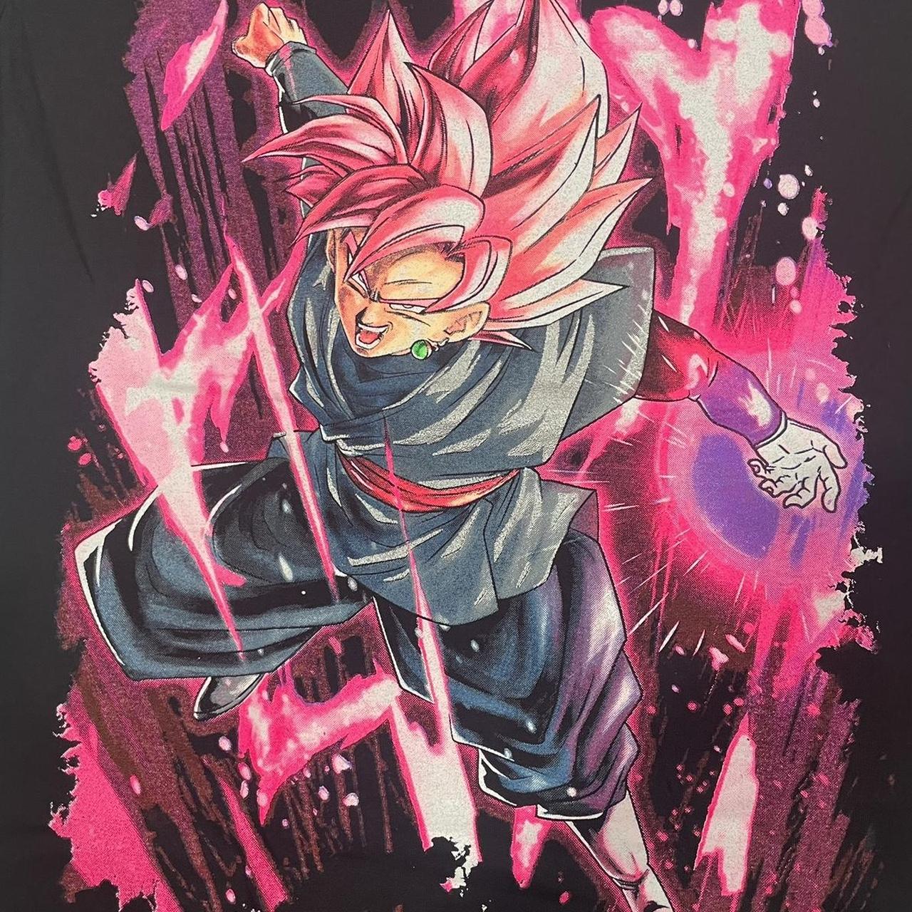 New Dragon Ball Z pink Goku black glow in the dark... | Depop