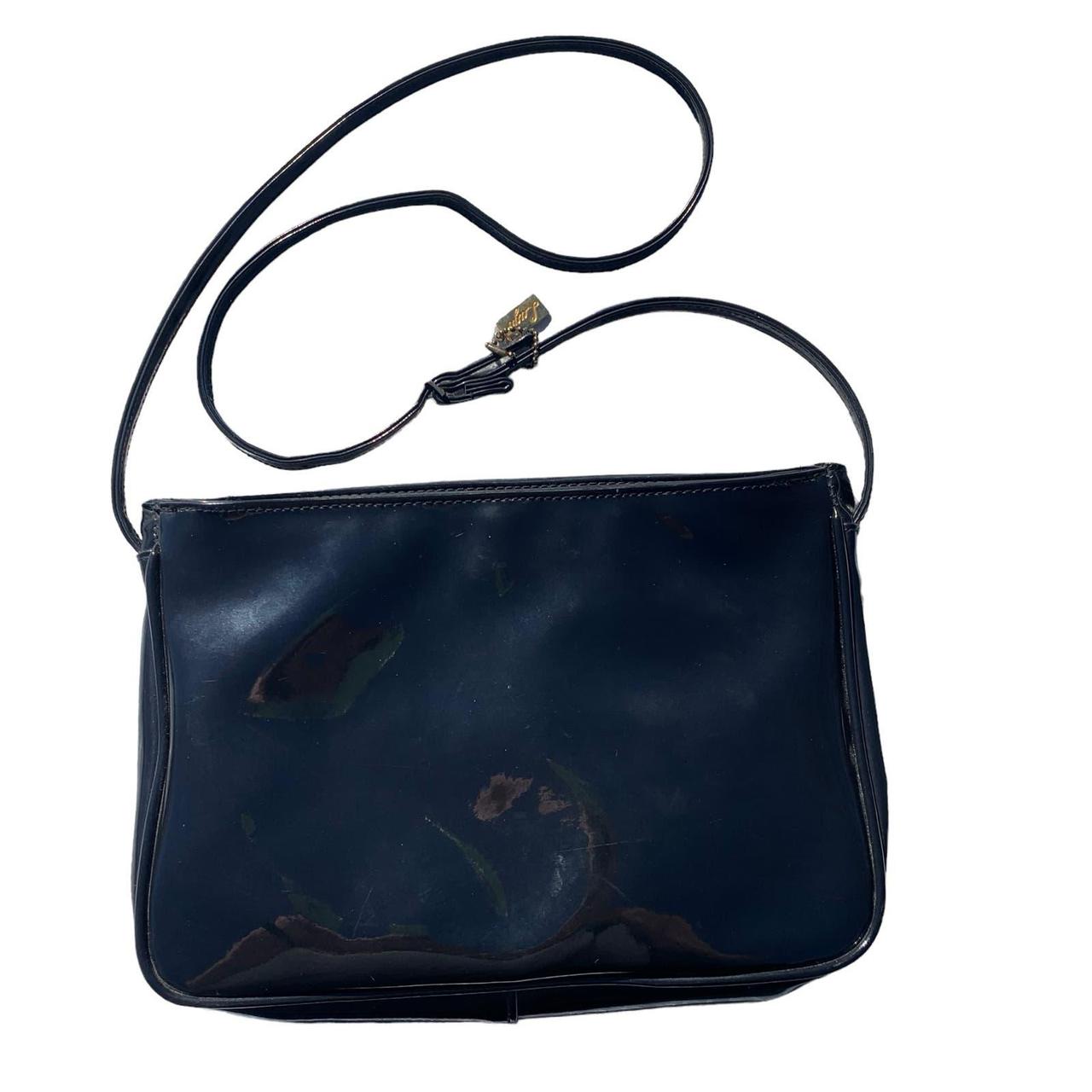 Lago Crossbody Bag Black Pleated Dual... - Depop