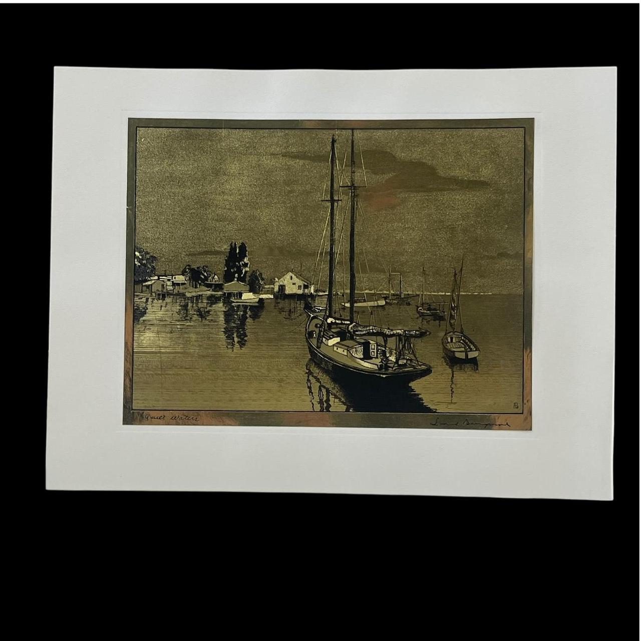 Vintage Collectors Portfolio of Gold Etch Prints By... - Depop