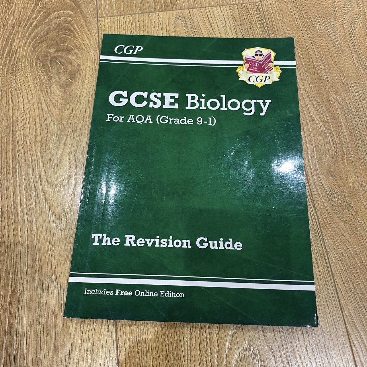 CGP AQA gcse biology revision guide textbook... - Depop