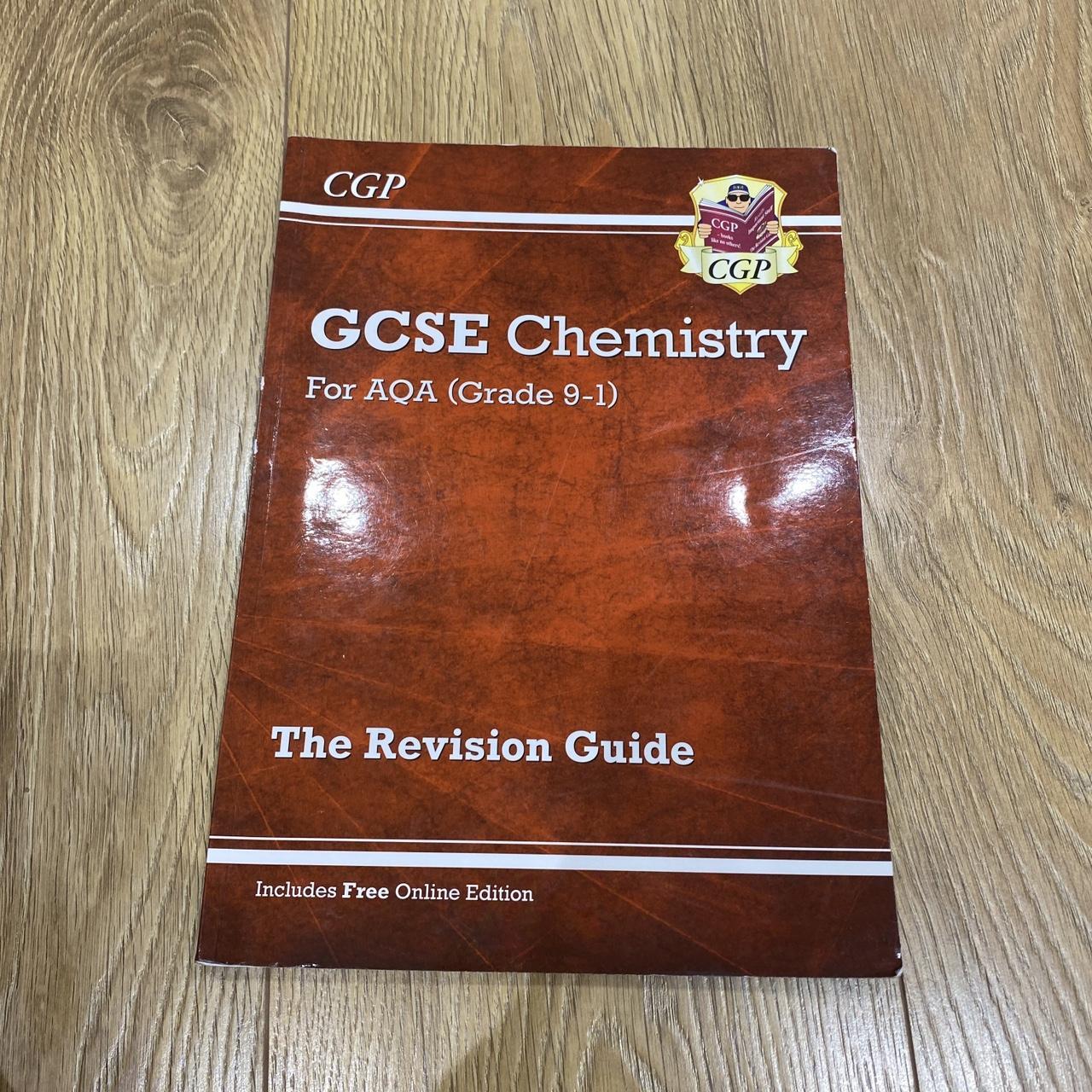 CGP AQA gcse chemistry revision guide textbook... - Depop