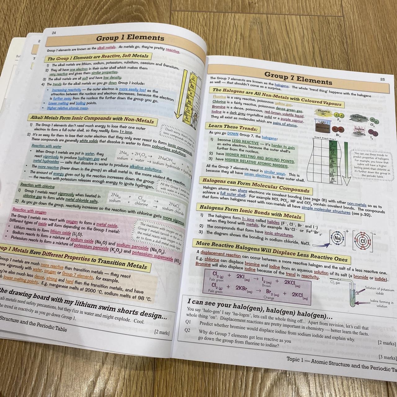 CGP AQA gcse chemistry revision guide textbook... - Depop