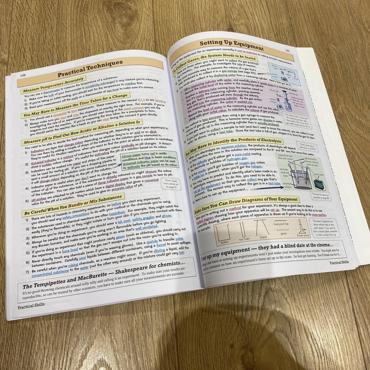 CGP AQA gcse chemistry revision guide textbook... - Depop