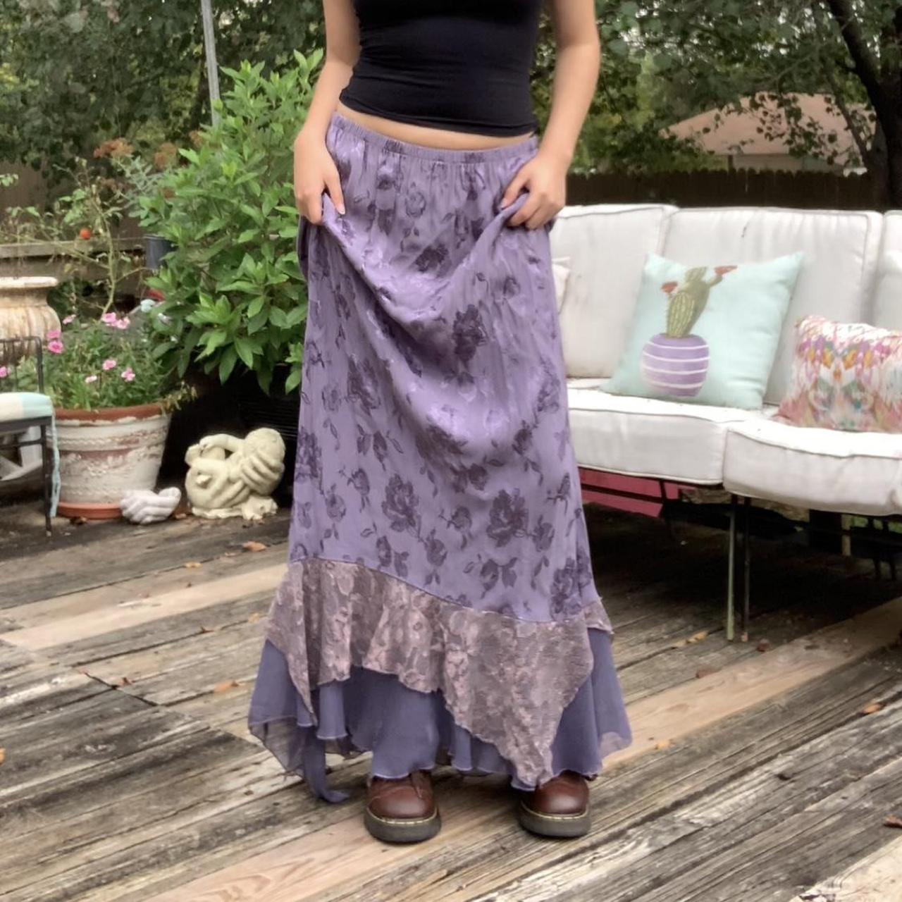 Whimsygoth purple fairy core skirt -Whimsical... - Depop