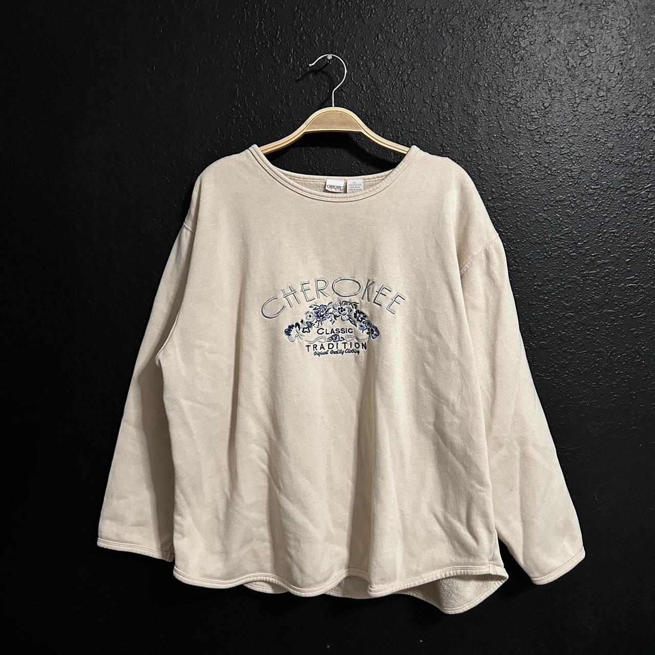 90s Cherokee Embroidered Sweatshirt Beautiful... - Depop