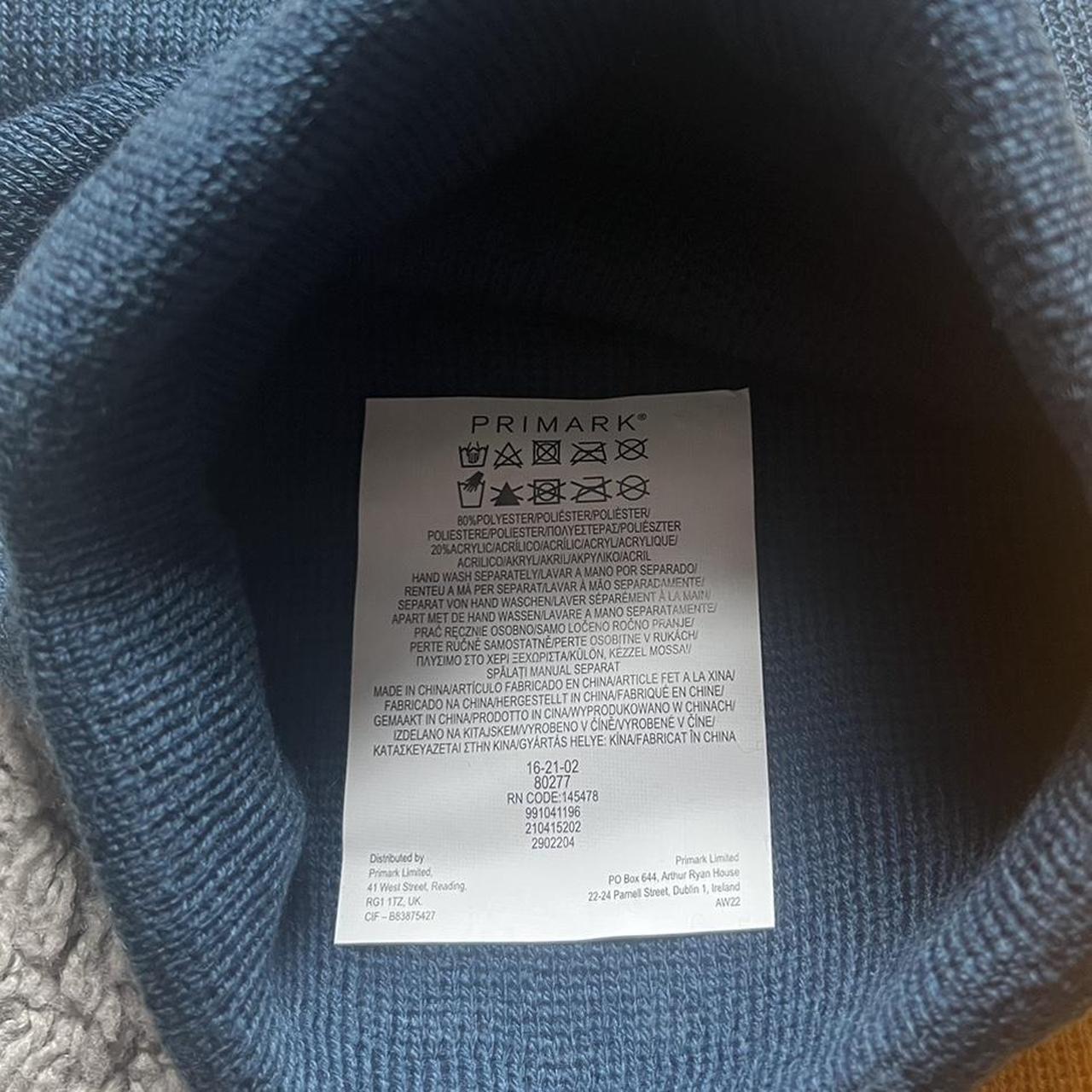Primark Women's Yellow and Blue Hat | Depop