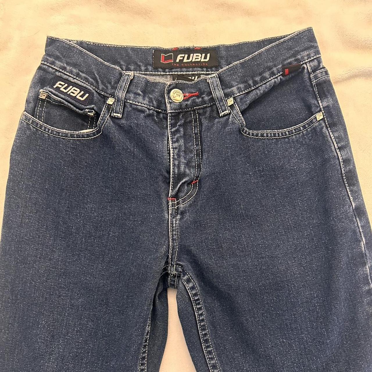 90s fubu jeans the fit is perfect midrise straight... - Depop