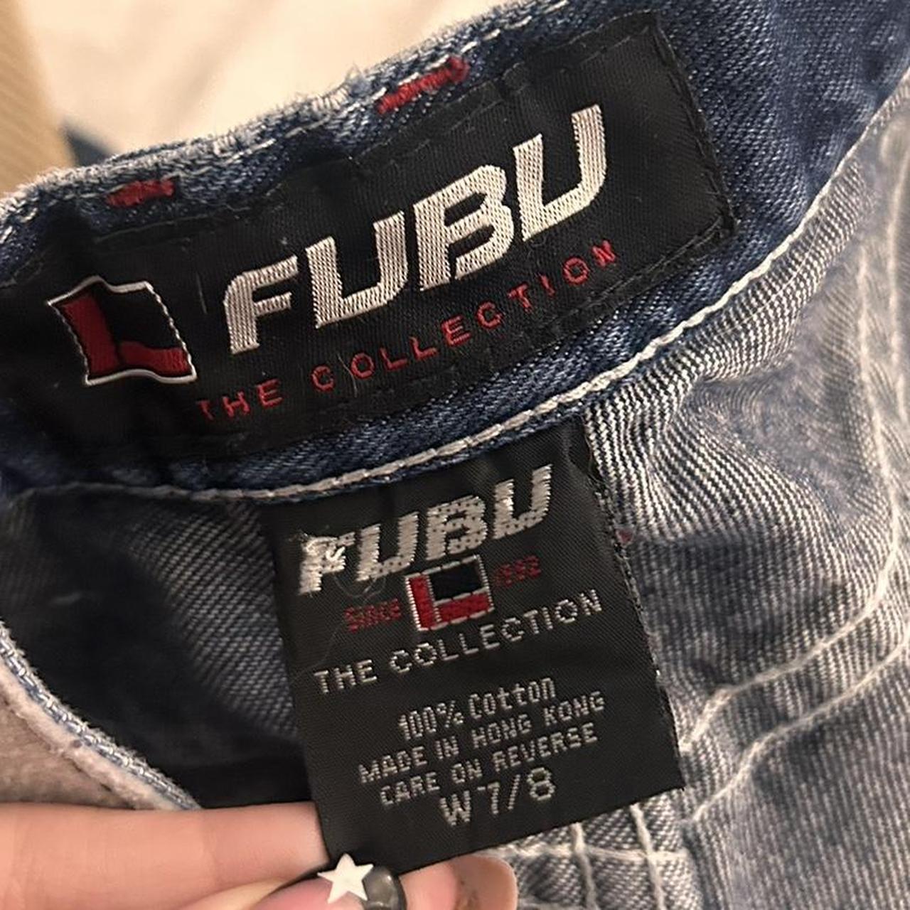 90s fubu jeans the fit is perfect midrise straight... - Depop