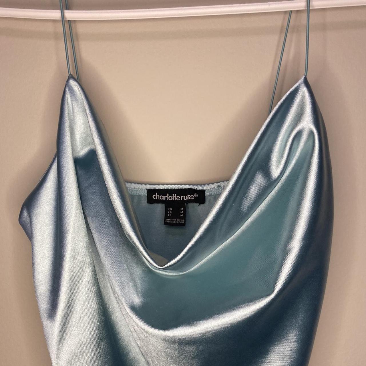 charlotte russe satin bodysuit - Depop