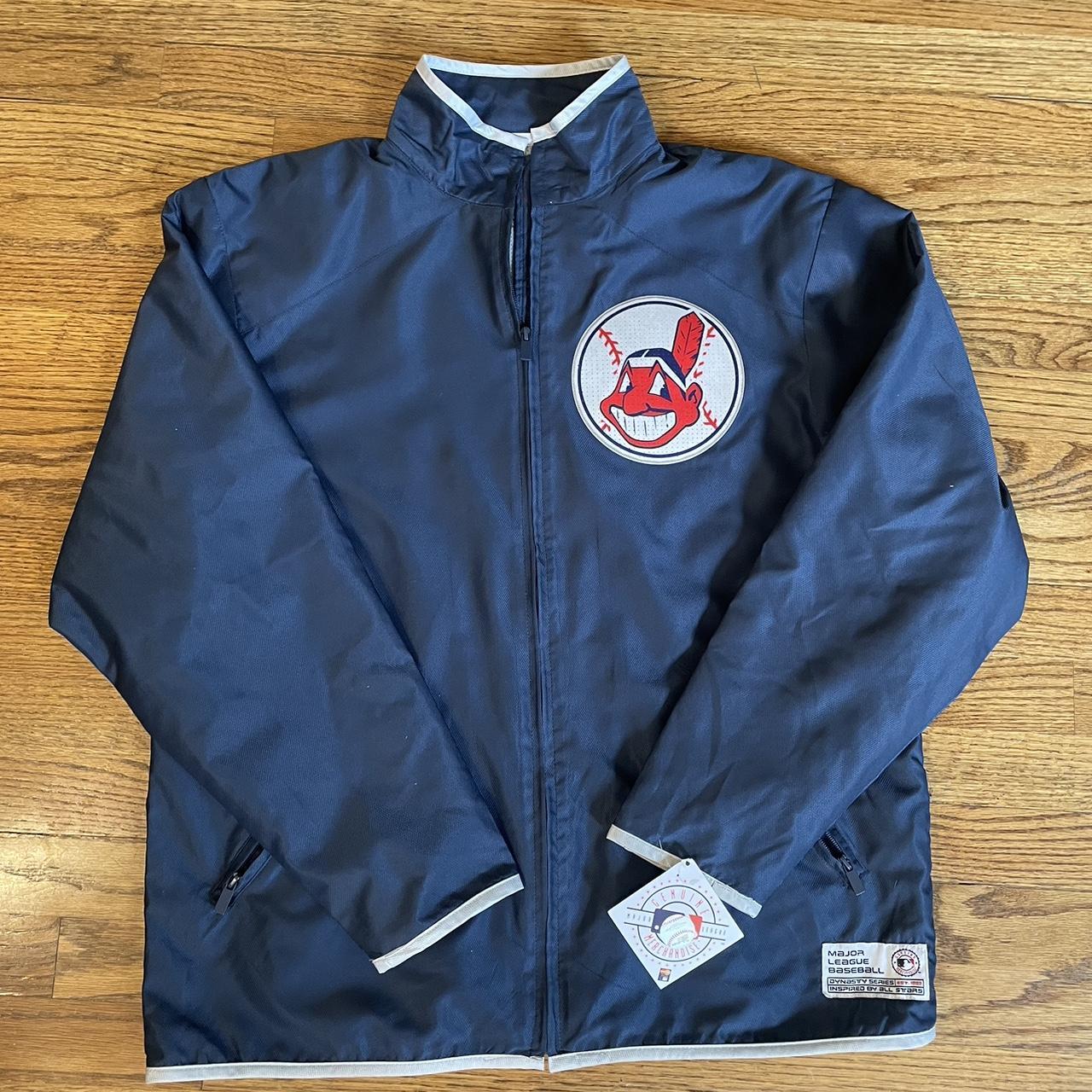Cleveland Indians Guardians Chief Wahoo Windbreaker... - Depop