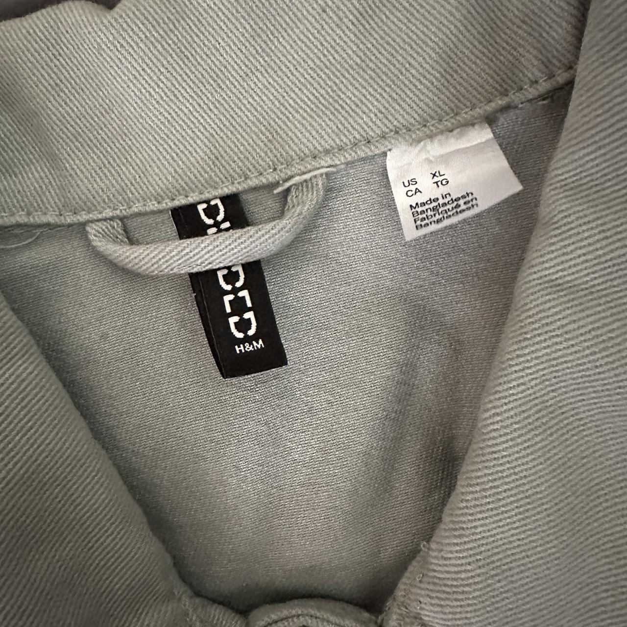 HM Green button coat #hm #h&m - Depop