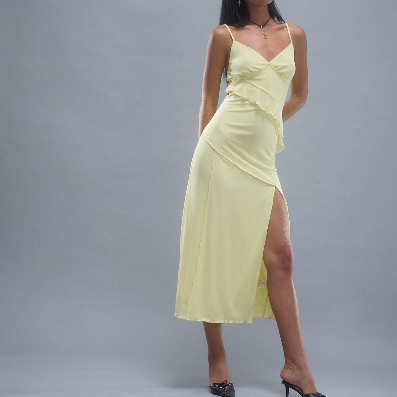 Motel rocks yellow midi RRP: $96 -brand new with... - Depop