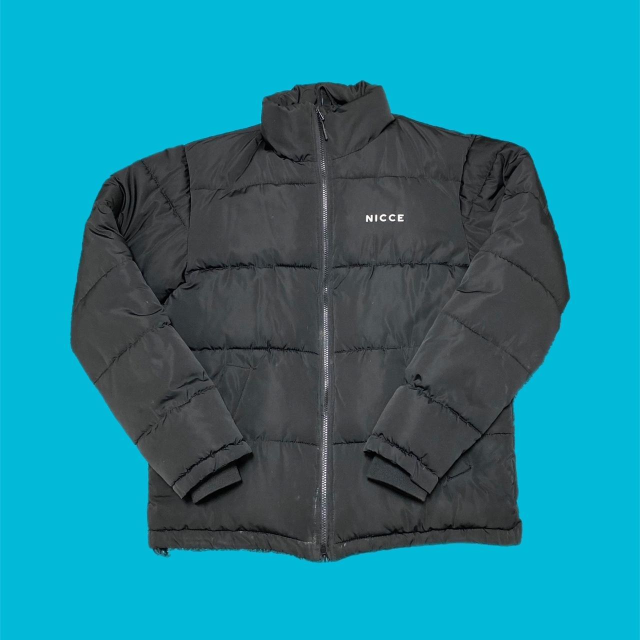 Men’s Black NICCE winter puffer jacket🔥 • Size is a... - Depop