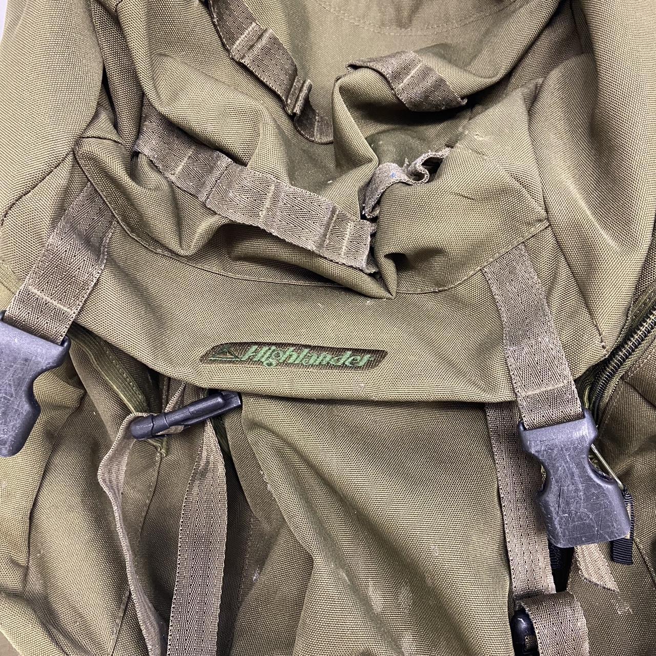 Highlander 100L Military Camping Backpack Khaki... - Depop