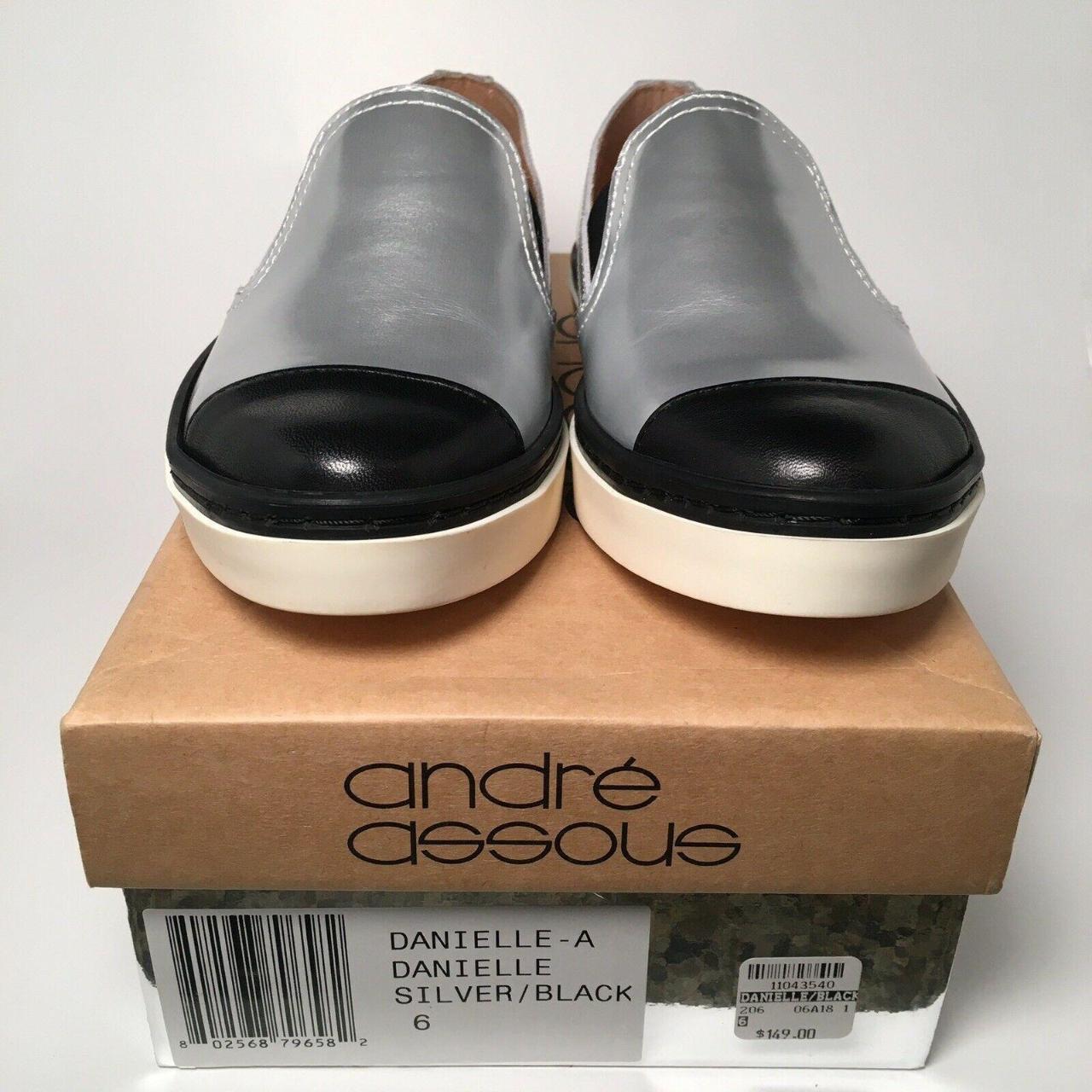 Andre Assous Danielle Cap-Toe Leather Skate Sneaker... - Depop