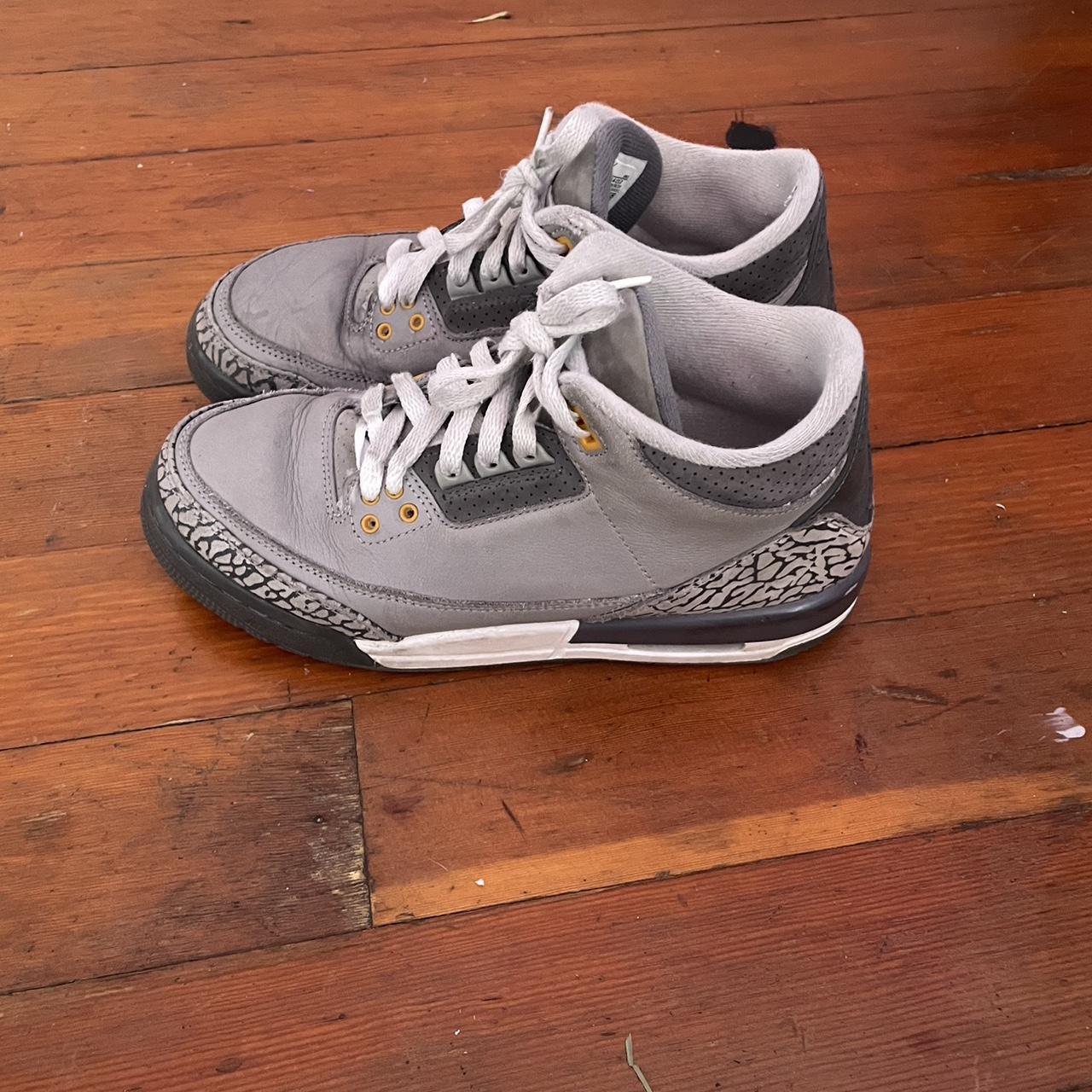 jordan 3 grey cement super cute fits a women’s 7/8 - Depop