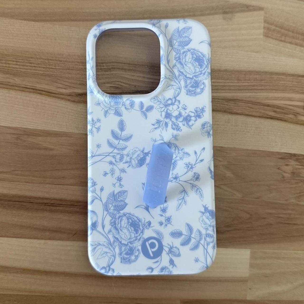 Loopy Blue Toile iPhone 15 Pro case for a lefty!... | Depop