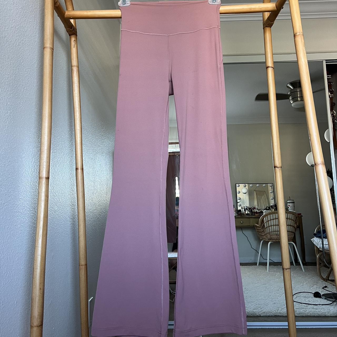 Baby pink Lululemon flare pants🎀 In great condition,... - Depop