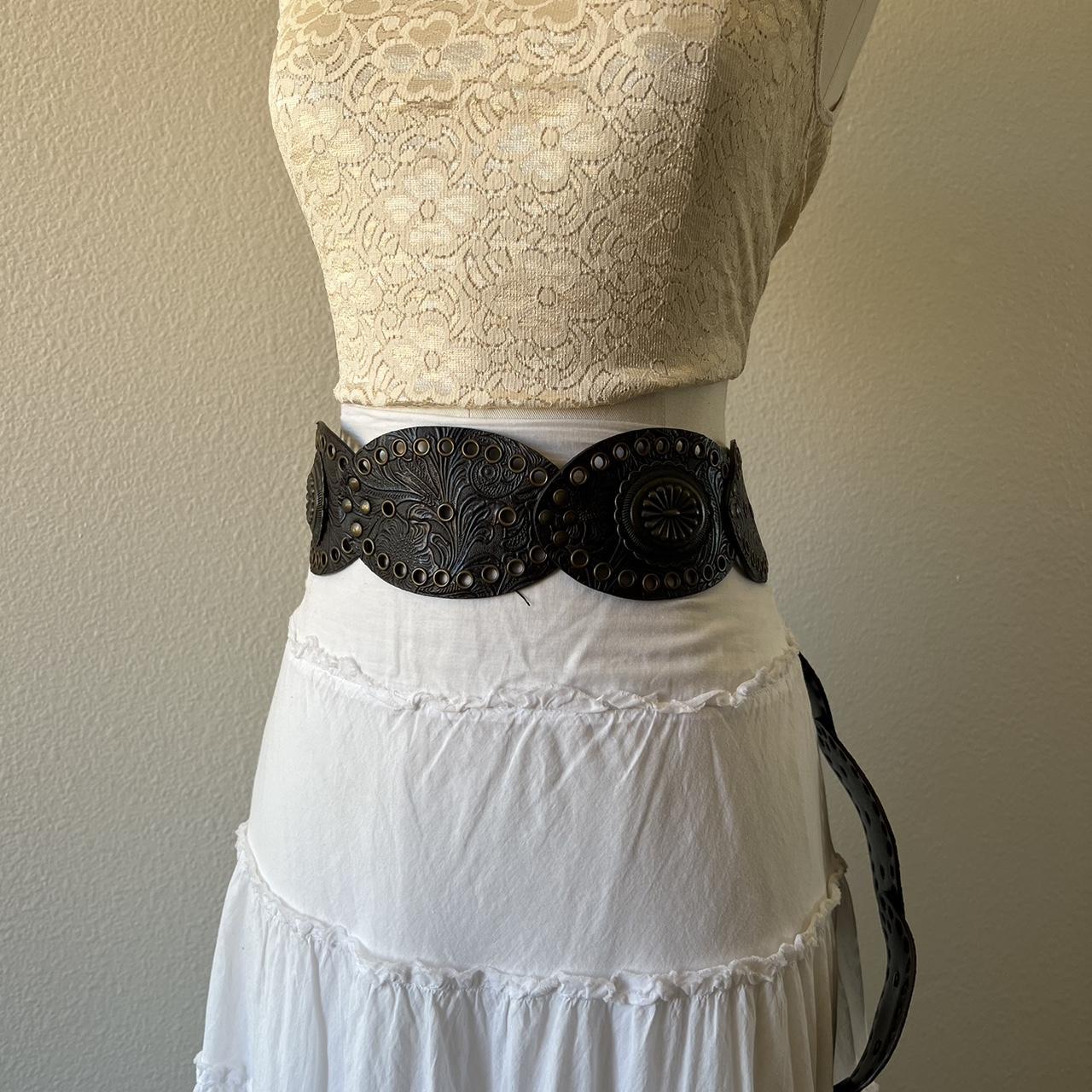 Iconic Brown + Bronze Boho BELT🕯️🖤 Msg for... - Depop