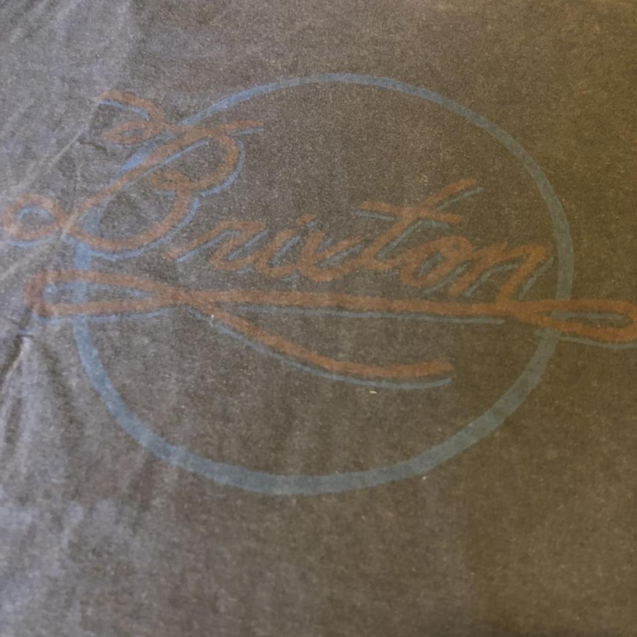 Brixton worn black t shirt size medium #skate... - Depop