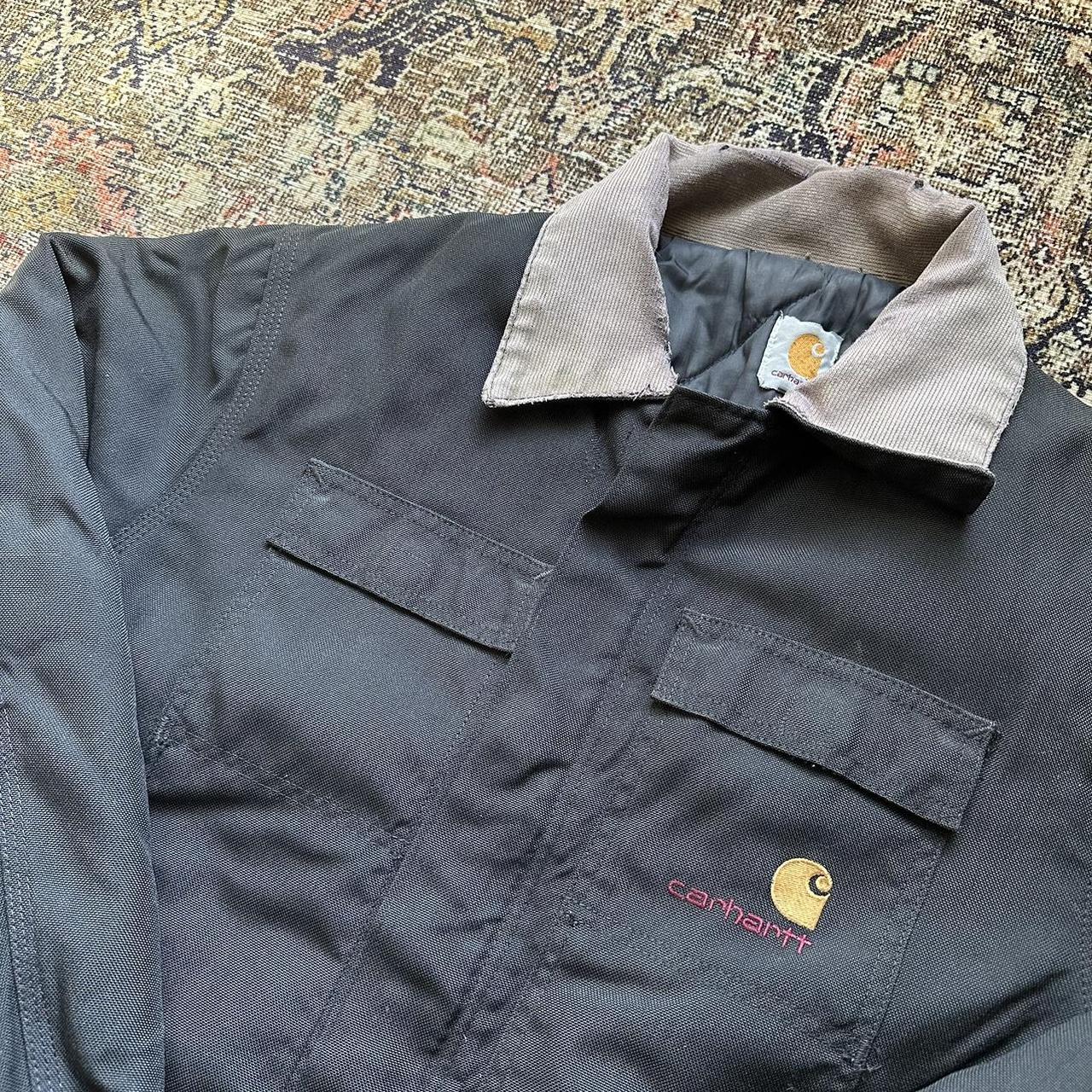 Carhartt Zip-Up Jacket Size Large 24 inches pit to... - Depop