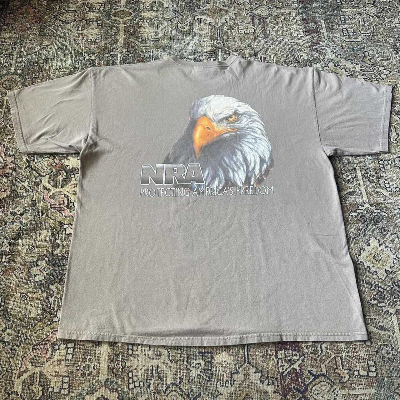 Vintage NRA Eagle T-Shirt 🦅🔫💪🏾 Size XXL 25 inches... - Depop