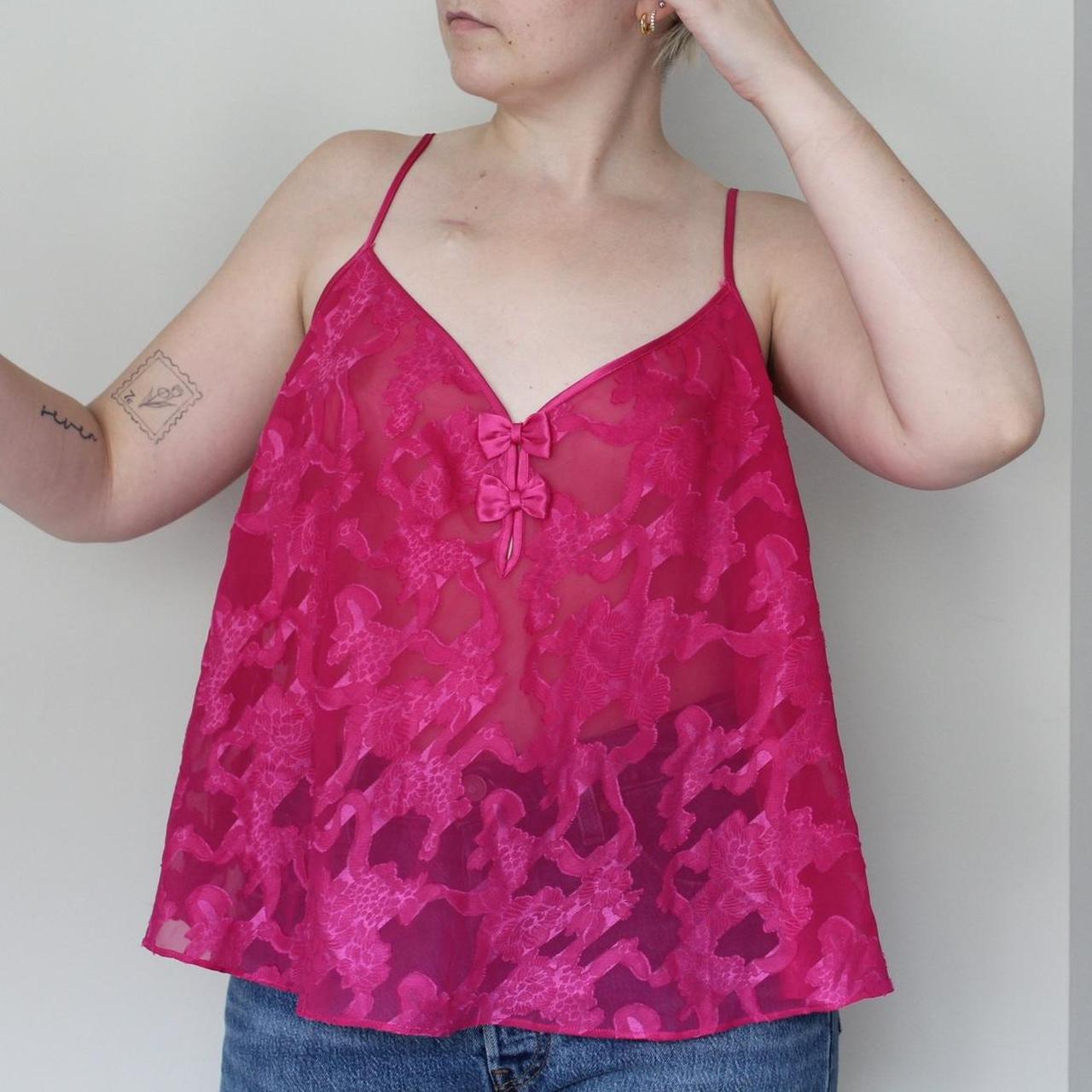 Vintage y2k Floral Embossed Tank Top Straps are... - Depop