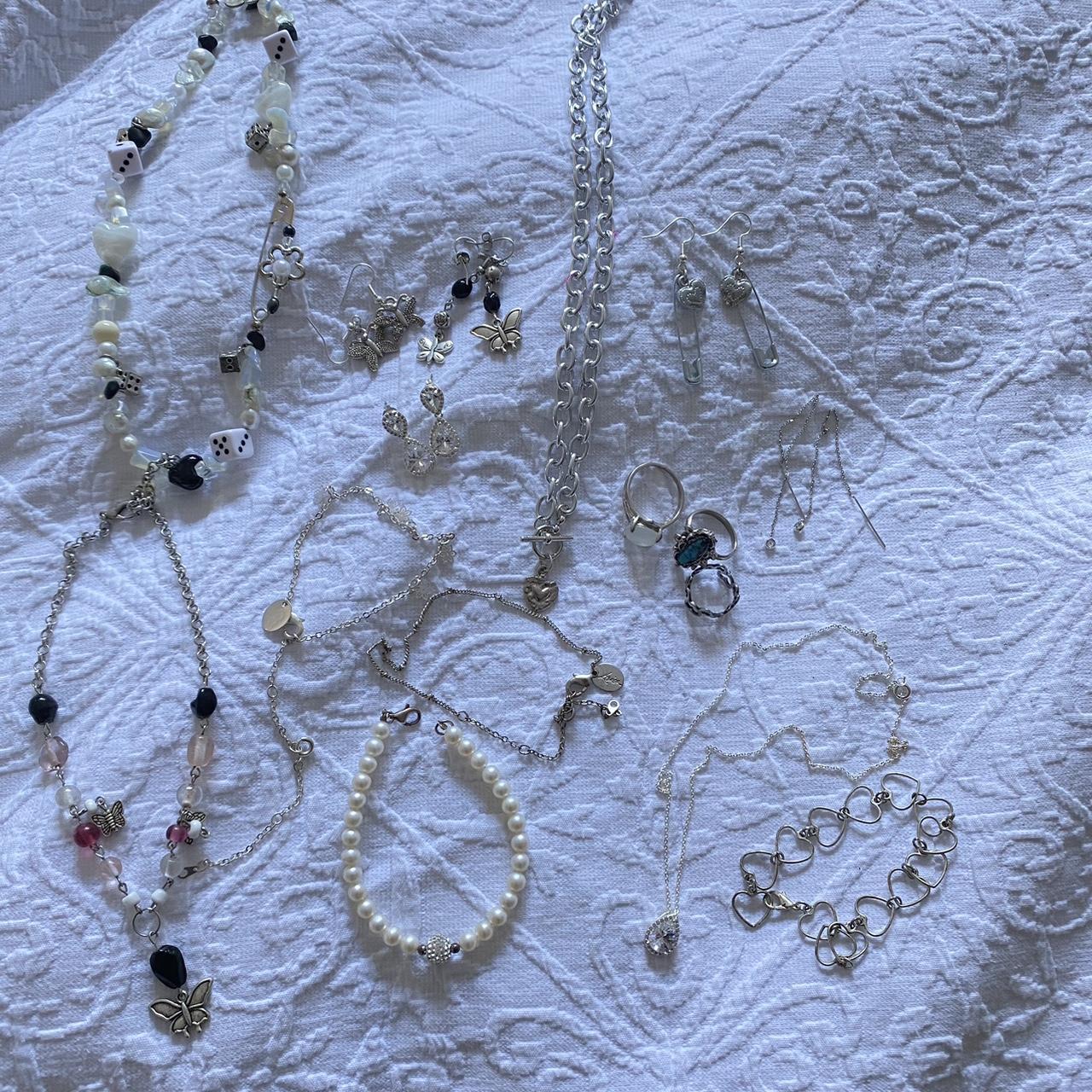Silver jewellery bundle Clear out What you see all... - Depop